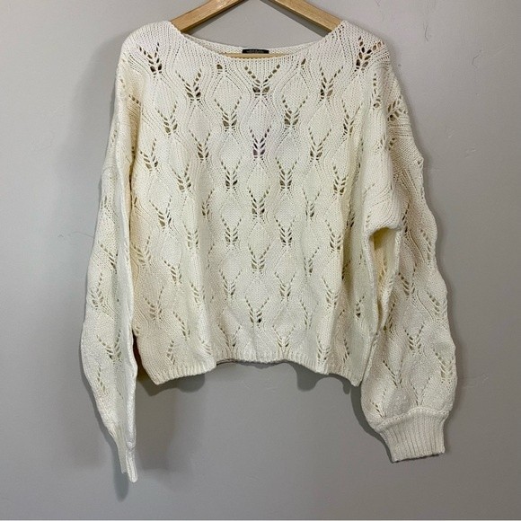 wild fable | Sweaters | Wild Fable Womens Cropped Long Sleeve Open Knit ...